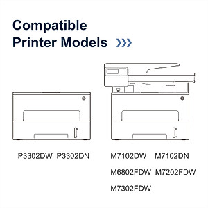 Pantum TL-410 Black Toner Cartridge Compatible with P3302DW P3302DN M7102DW M7102DN M6802FDW M7202FDW M7302FDW Series Printer, Page Yield Up to 1500 Pages