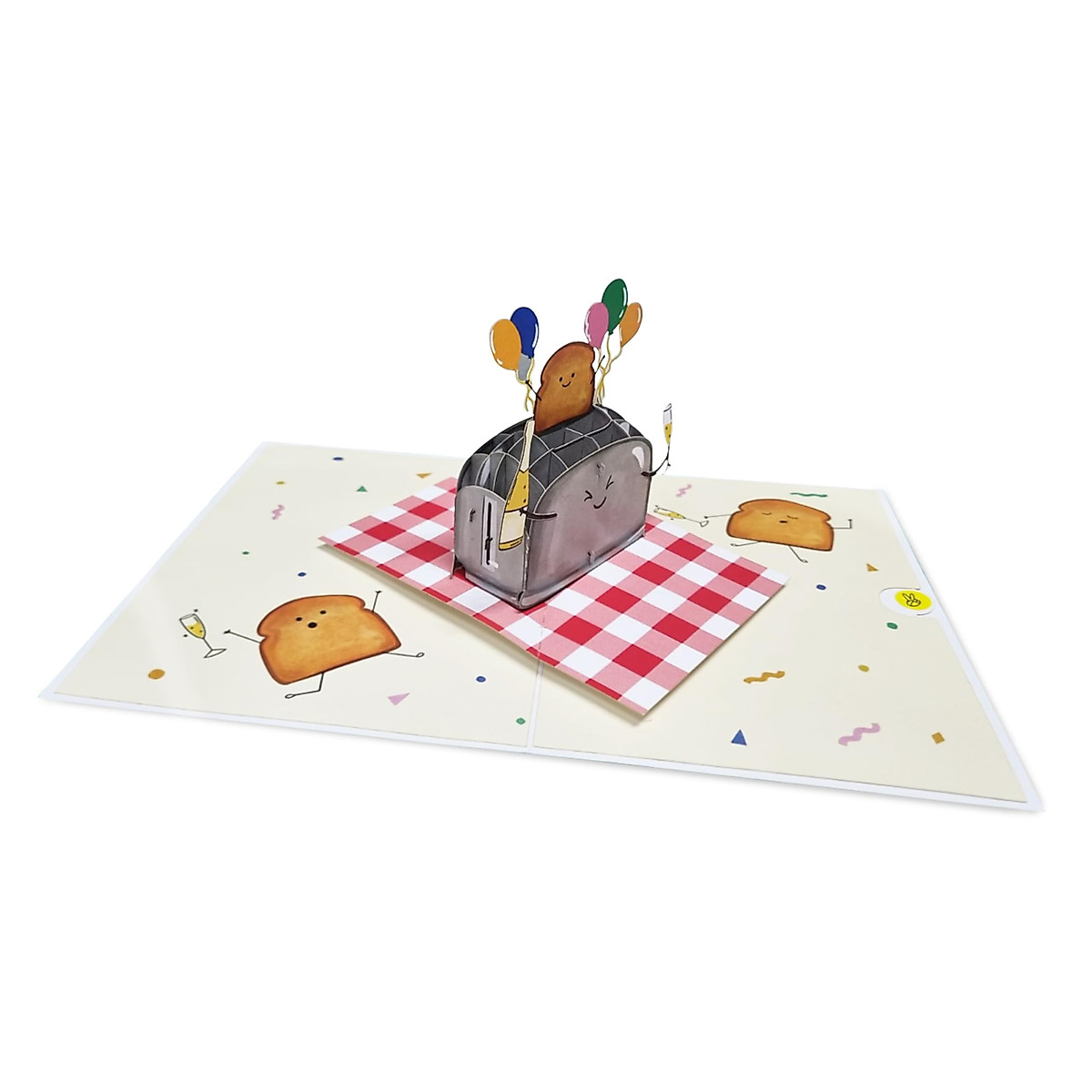 CENTRAL 23 Pop Up Cards Birthday Congratulations - A Little Toast To You - Wedding Cards For Bride And Groom - Funny Popup Cards For Men And Women - Party - Love Greeting Cards 3D