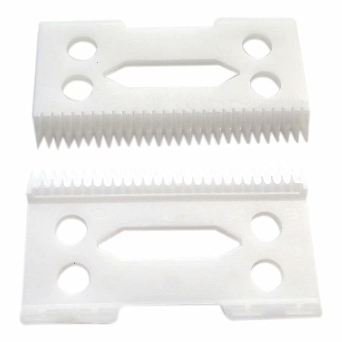 Clipper Ceramic Cutter Blade Magic Clip 2 Holes Blades for WAHL Professional WAHL 5-Star: 5 Star Senior, Magic Clip WAHL STERLIN(White, 2 Pieces)