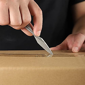 CIVIVI D-Art Neck Knife, Ostap Hel D2 Fixed Blade with a Kydex Sheath and a chain, Utility Knife Box Cutter for Cartons Cardboard Boxes C21001-1