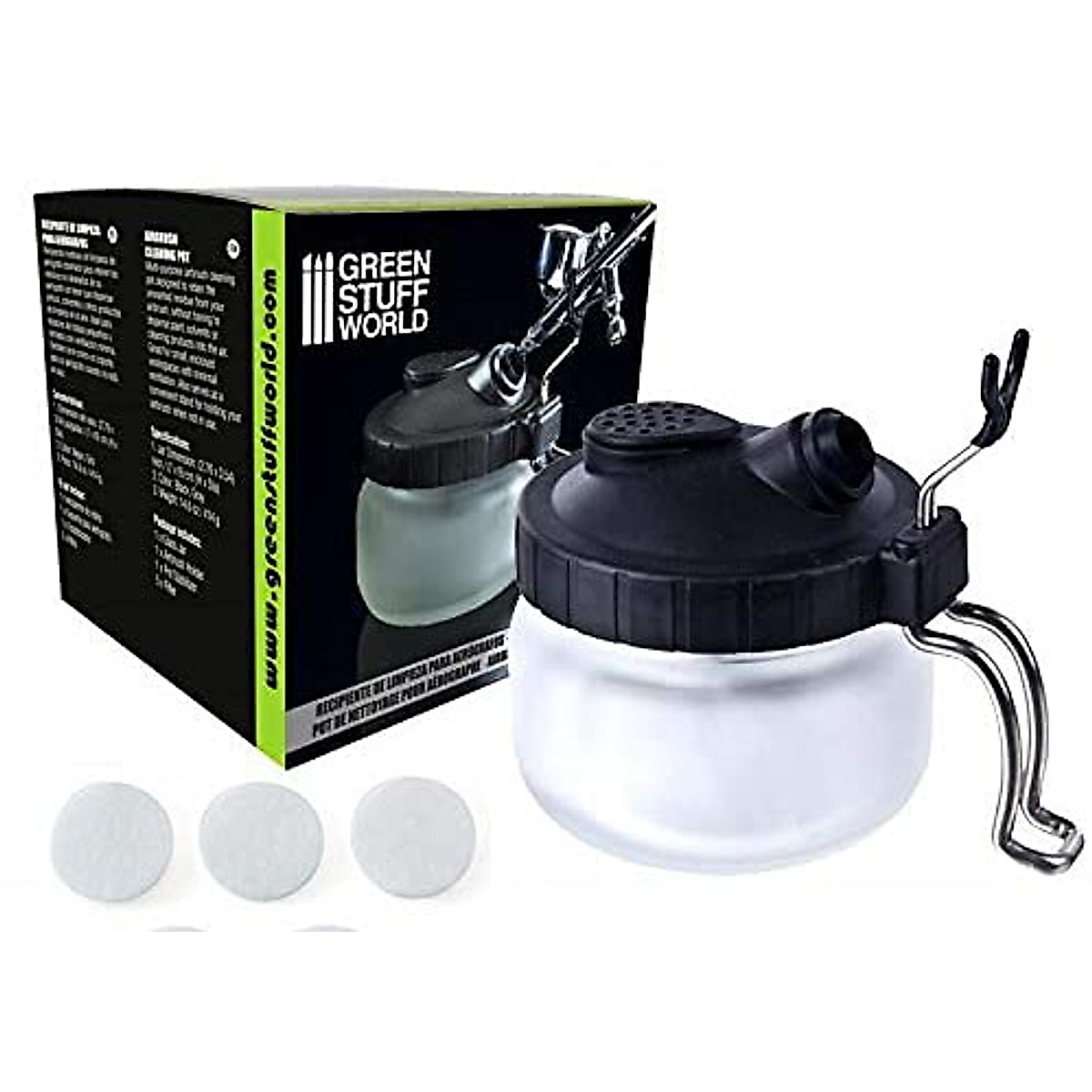 Green Stuff World for Models and Miniatures Airbrush Cleaning Pot 1640