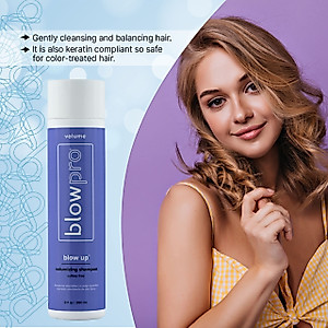 blowpro Blow Up Daily Volumizing Shampoo - Sulfate-Free Clarifying Formula - With Keratin - Add Volume, Texture and Body to Limp, Thin Hair - Remove Oil & Restore Moisture - 8 oz