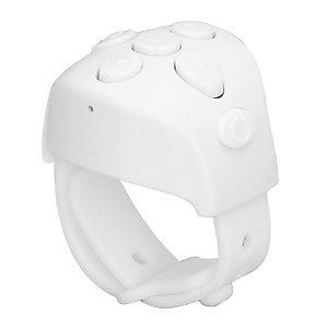 Remote Control Page Turner, Remote Control Free Your Hands Adjustable Size for iPhone (White)