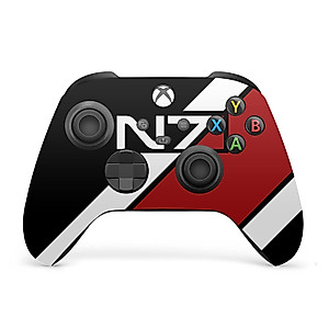 Head Case Designs Officially Licensed EA Bioware Mass Effect N7 Logo Stripes Graphics Vinyl Sticker Gaming Skin Decal Cover Compatible With Xbox Series X Console and Controller Bundle