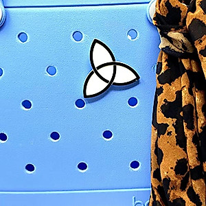 BOGLETS -Triquetra Charm Compatible with Bogg Bags, Simply Southern and Other Similar Tote Bags.