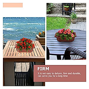 ERINGOGO Bonsai Planter Pot 6 PCS Bonsai Training Pots, 9 Plastic with Drainage Hole, Deep Flower Pot Plants Growing Pots for Nursery, Garden, Balcony Retangular Flower Pot