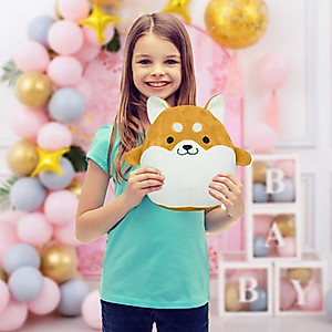 HENXING 1Pcs Plush Shiba Inu Toy 8 inches Stuffed Akita Dog Plush Doll, Soft Cute Best Gift Suitable for All of Age, Birthday Christmas Home Decoration Gift