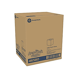 Angel Soft Georgia Pacific 46580CT Premium Facial Tissue in Cube Box, 96 Sheets/Box, 36 Boxes/Carton