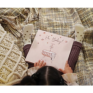 Chamich Baby Shop Chamich Oh Baby Memory Book, Boho Style Baby Photo Album, Gender Neutral Gift For Baby, Baby Photo Journal, Beige, 9 inches X 9 inches