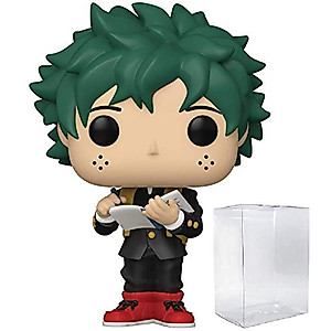 Funko My Hero Academia - Izuku Midoriya (Deku) Pop! Vinyl Figure (Bundled with Compatible Pop Box Protector Case), Multicolor, 3.75 inches