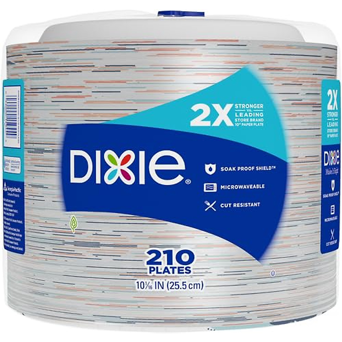 Dixie Dinner Size 10" Paper Plates, 210 Ct