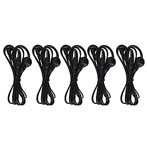 Demeras TENS Wire, Black 5pcs Safe Flexible Professional Portable Electrode Wire for Therapeutic Machine