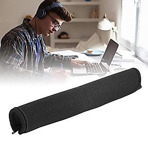 Headphones Headband Cover, Professional Headband Protectors Headphone Protective Sleeve Fit for AudioTechnica ATHMSR7/M30X/M40X/M50(Black)