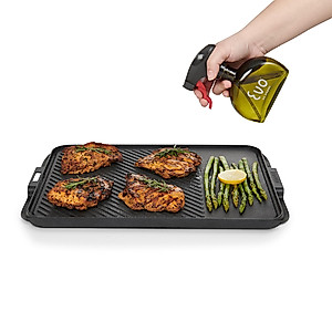 Evo Oil Sprayer Glass, Non-Aerosol for Olive, Cooking Oils, and Vinegars, Green, 6-Ounce Capacity