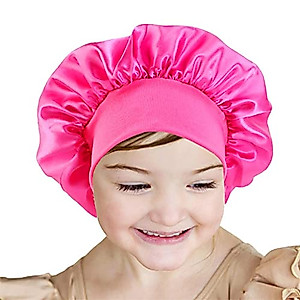 ZCGDP Kids Solid Shower Caps Bath Shower Hair Cover Elastic Sleeping Cap Hats Bathroom Products (Color : Gray, Size : 1)