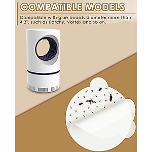 30 Pack 4.3” Replacement Glue Boards for Katchy, Indoor Glue Boards Refill Sticky Cards Compatible with Katchy, for Fenun and Other Models (White)