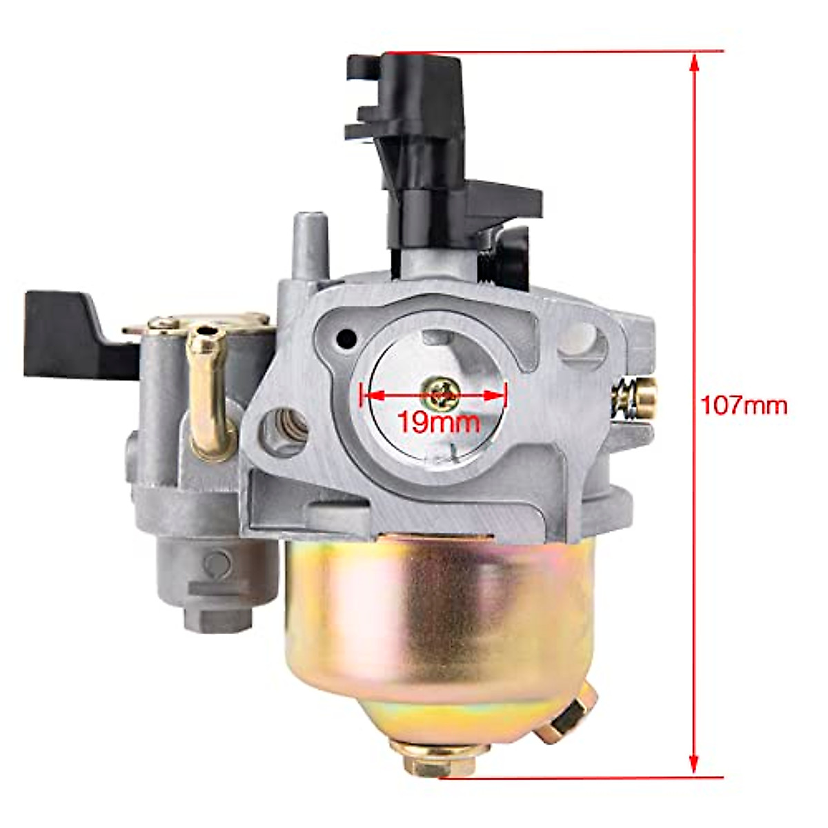 Gx160 Carburetor GX200 Carb Compatible with Honda GX120 GX160 GX200 5.5HP 6.5 HP Small Engine GX160 Carb Replace Part 16100-ZH8-W61