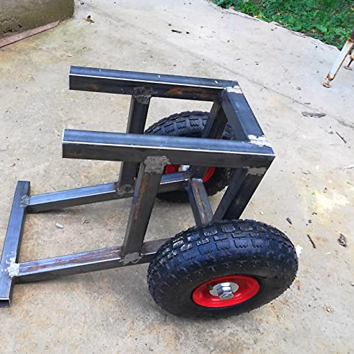 HEIHAK 10 Inches 4.10/3.50-4 Flat Free Hand Truck Tire with 5/8-Inch Center Shaft Hole, Flat Free Tire Wheel for Wagon, Dolly, Hand Truck, 220 lbs Max Load Bearing Capacity