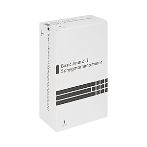 McKesson Basic Pocket Aneroid Sphygmomanometer - Blood Pressure Gauge and Cuff, 2 Tubes, for Adults, Navy Blue - Large Cuff, 23 cm to 40 cm, 21.6 in Long Tubes, 1 Count