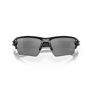 Oakley Men's Oo9188 Flak 2.0 XL Rectangular Sunglasses, Polished Black/Prizm Black Polarized, 59 mm
