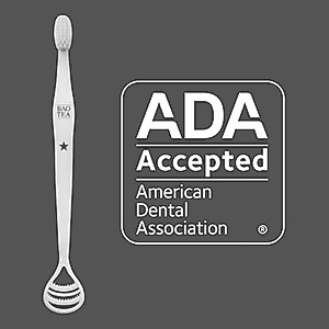 BAO TEA All-in-One Toothbrush & Tongue Cleaner: Comprehensive Oral Health Solution, Versatile Dental Care with Integrated Tongue Cleaning Design and Ultra-Soft Bristles