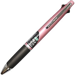 uni Jetstream Multi Function Pen, 4 Color Ballpoint Pen,Light Pink Barrel (MSXE510005.51)