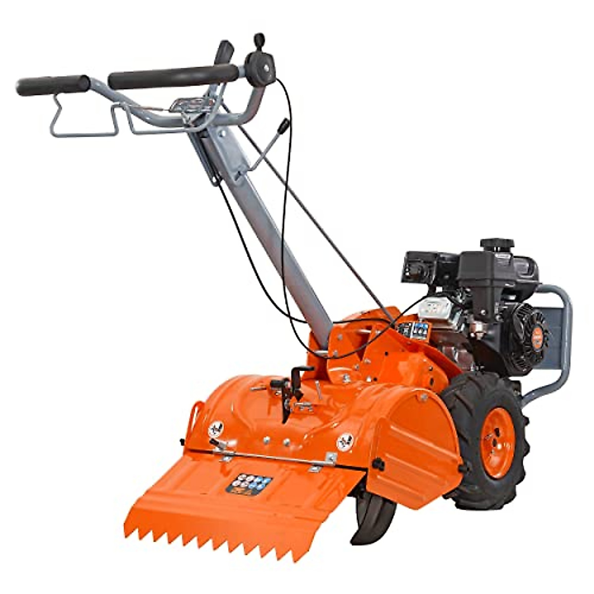 YARDMAX 18 in. 209 cc Gas OHV Engine Rear Tine Tiller with Dual Rotating Tilling