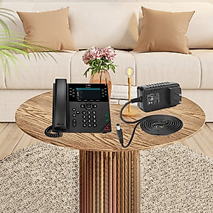 for Polycom Power Supply is Compatible with VOIP Polycom VVX Models 101, 201, 300, 301, 310, 311, 400, 401, 410, 411, 500, 501, 511, 550, 600, 601, 611, 1500,CCX 400, 500, 600, 700.