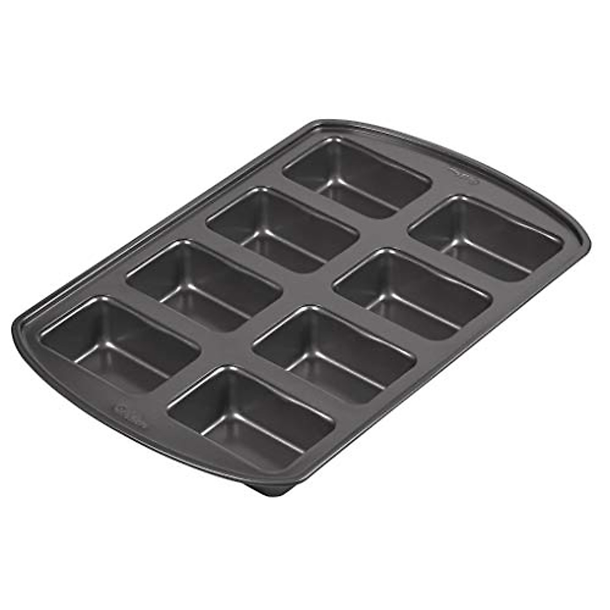 Wilton Perfect Results Non-Stick Mini Loaf Pan, 8-Cavity, 15.2 IN x 9.5 IN x 1.6, Gray