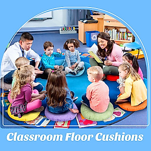 Wesiti 20 Pcs 15.75 Inch Round Floor Cushions Circle Seat Pillows Seating Flexible Seating for Classroom Furniture Seating Pillow for Kids, Adults, Home, Daycare, Preschool, Yoga and Meditation