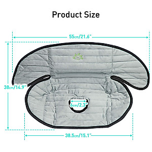Piddle Pad Car Seat Protector - Stroller Potty Pad, Waterproof Liners for Potty Training, Baby Car Seat Cover (Gray 2pcs)