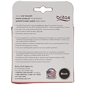 Britax Child Cup Holder for Britax Convertible Car Seats - Dishwasher Safe, Black