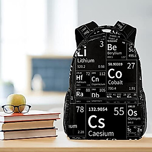 VBFOFBV Travel Backpack, Laptop Backpack for Women Men, Fashion Backpack, Blackboard Periodic Table of Chemical Elements