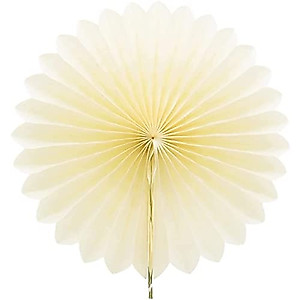 Mint Gold Birthday Decorations for Women Mint Cream Gold Polka Dot Paper Fans for Trial Baby Shower Decorations Mint Gold Wedding/Mint First Birthday Bridal Shower Decorations