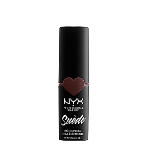 NYX PROFESSIONAL MAKEUP Suede Matte Lipstick, Vegan Formula - Cold Brew (True Brown)
