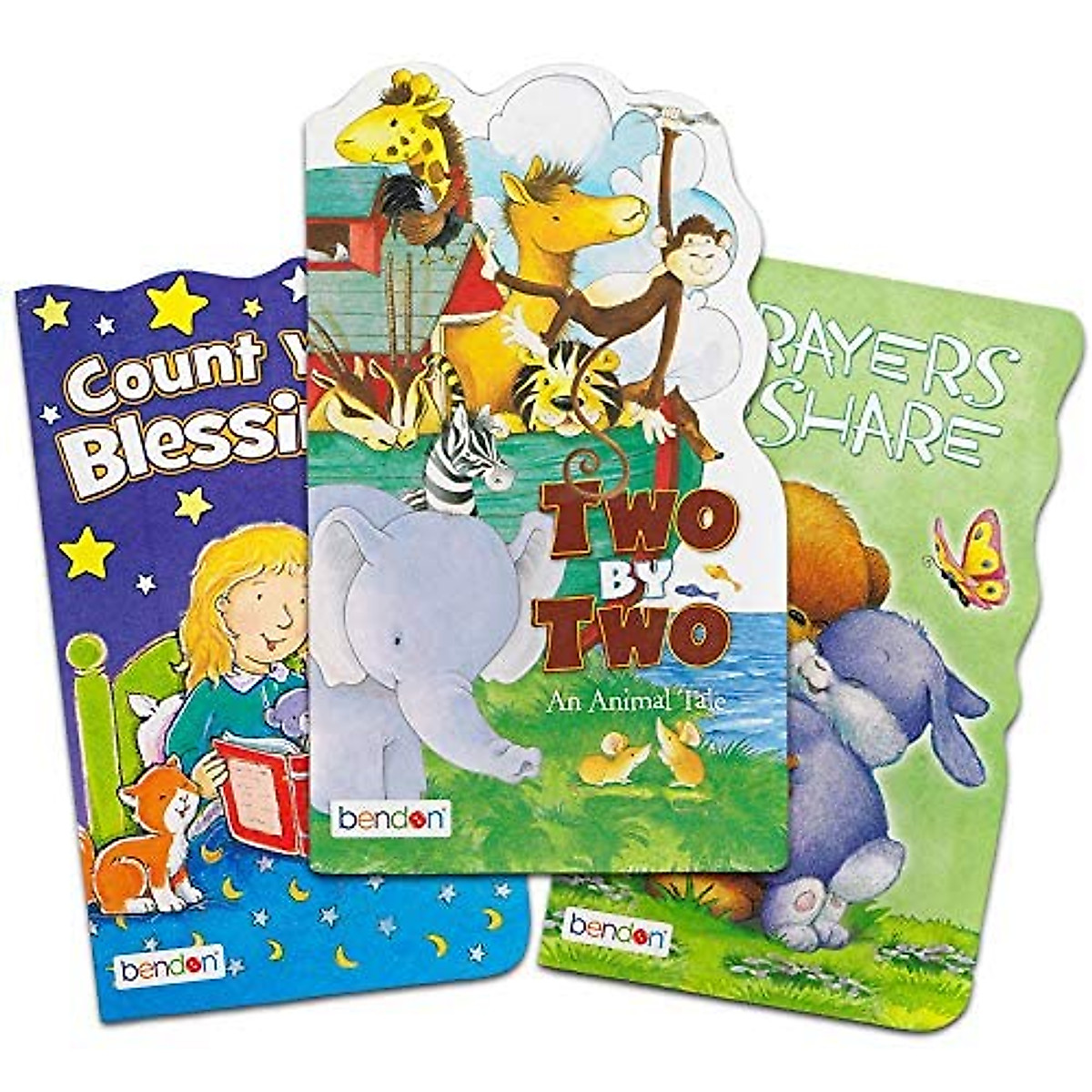 Bible Story Board Book Set for Kids Toddlers -- Bundle of 3 Deluxe Illustrated Christian Stories (Christian Gifts for Kids)