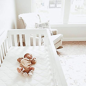 Newton Baby Crib Mattress - Waterproof Infant & Toddler Mattress, Baby Bed Mattress for Crib, Dual-Layer, Safe, Breathable & Washable Crib Mattress from Cover to Core, Deluxe 5.5 Inch-Cushion, White