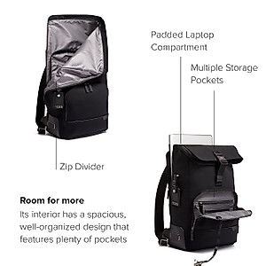 TUMI - Harrison Osborn Roll Top Laptop Backpack - 15 Inch Computer Bag for Men and Women - Black