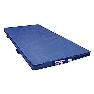 Team Sports Gymnastics 4" Skill Throw Landing Mats 4'x6', Blue Vinyl and 1.8 Density Poly-Foam