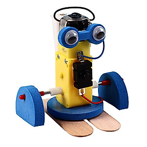 Kisangel Kids Kids Robotics 1 Set DIY Robot Kit Assembly Crawling Robot for Kids and Brain Kid