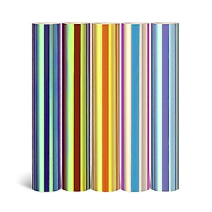 Holographic HTV Heat Transfer Vinyl HTV Vinyl Bundle – 12" x 20" 2 Sheets/Roll, 5 Rolls Easy to Cut & Weed Iron-On Vinyl for T-Shirts, DIY Projects 5 Colors Iron on Vinyl for Heat Press Machine