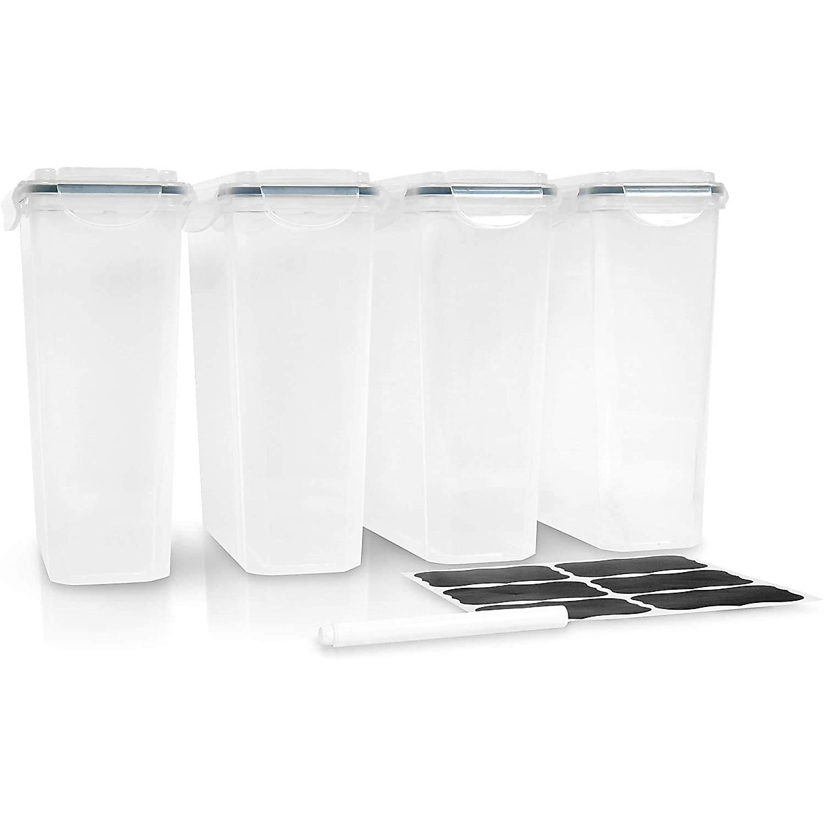 Cereal Containers Storage Set Large (6 Pack) Airtight Food Storage Containers for Kitchen & Pantry Organization, Cereal Storage Container Set for Crunchiness, 6 Pack