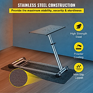 Happybuy G29 G920 Racing Steering Wheel Stand,fit for Logitech G27/G25/G29, Thrustmaster T80 T150 TX F430 Gaming Wheel Stand, Wheel Pedals NOT Included