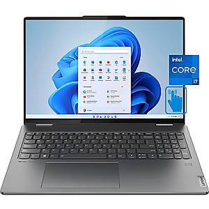 Lenovo Yoga 7i Home & Business 2-in-1 Laptop (Intel i7-1355U 10-Core, 16GB LPDDR5 5200MHz RAM, 1TB M.2 2242 PCIe SSD, Intel Iris Xe, 16.0" 60 Hz Touch Win 11 Pro) with G2 Universal Dock