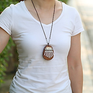 Mini Kalimba 2 Packs with Case, Fixm 8 Keys Finger Thumb Piano Great Gifts for Kids, Adults and Beginners