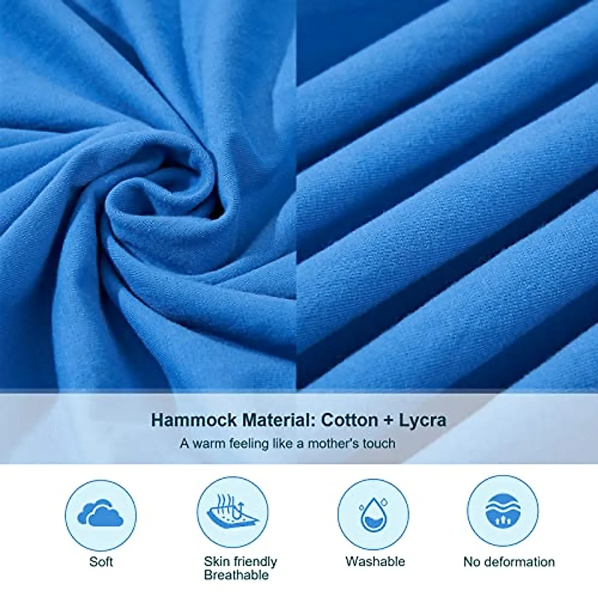 TOPARCHERY Indoor Therapy Swing for Teens w/More Special Needs, Cuddle Hammock Ideal for Autism, ADHD, Aspergers and Sensory Integration Snuggle Swing Hammocks (Blue)