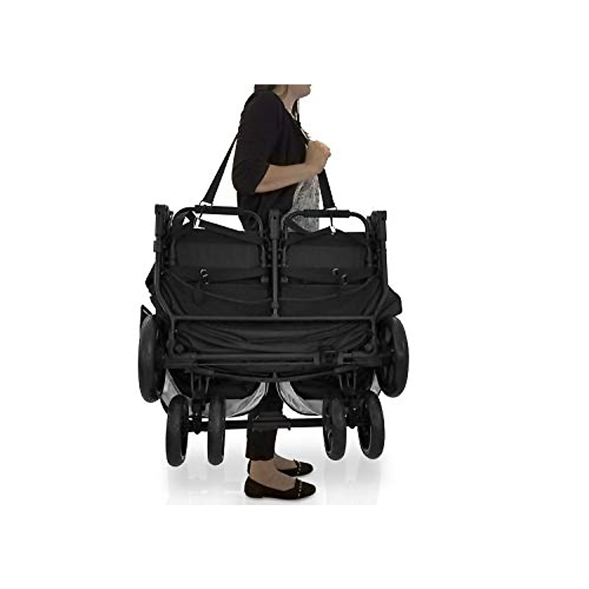 Jeep Destination Ultralight Side x Side Double Stroller, Midnight