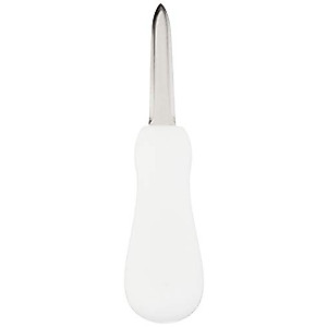 Mercer Culinary Boston Style Oyster Knife with Poly Handle, 3 Inch, White