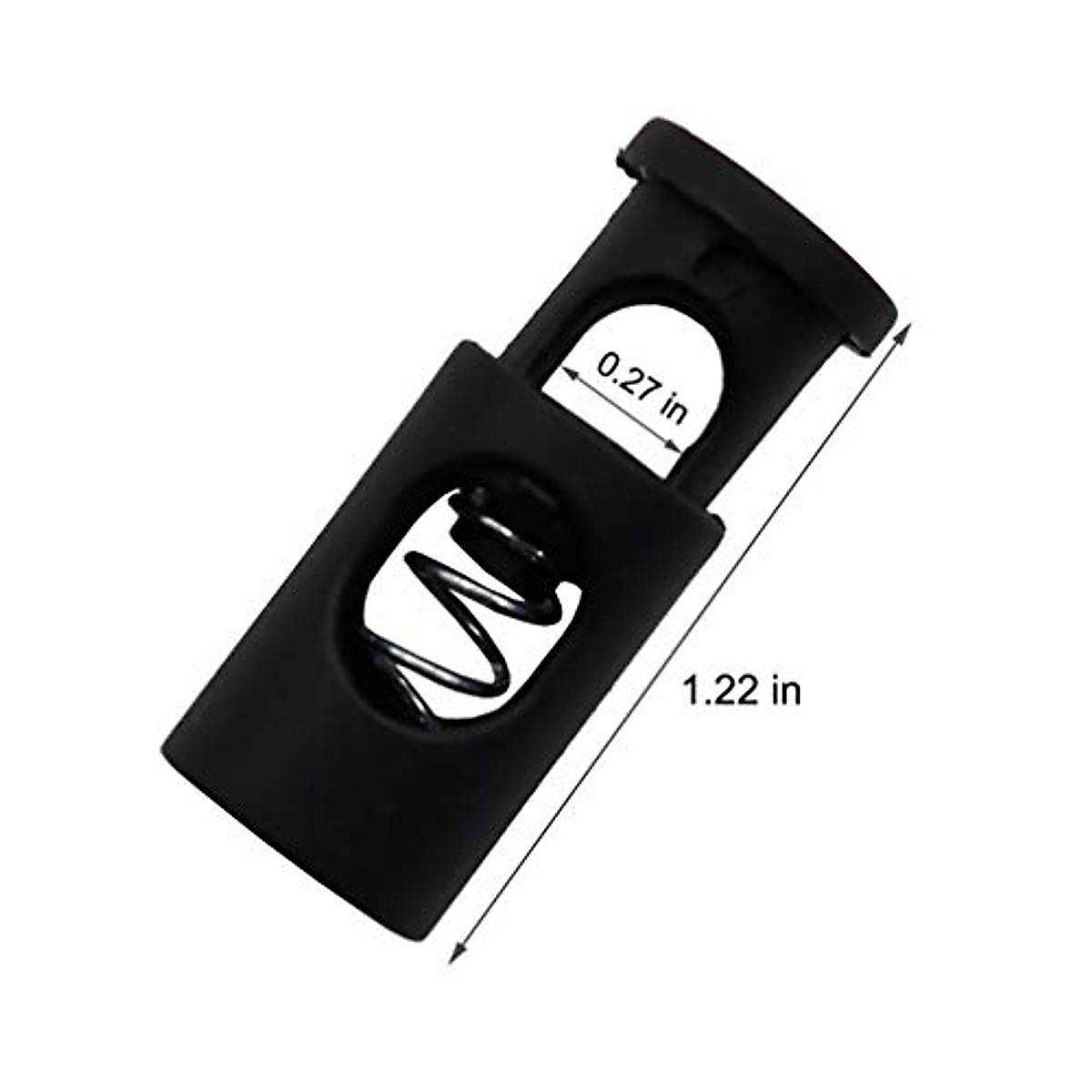 Huouo 30 Pack Garden Flag Stoppers and Anti-Wind Clips, Spring Stops Accessories for Garden Yard Flag Poles Stands