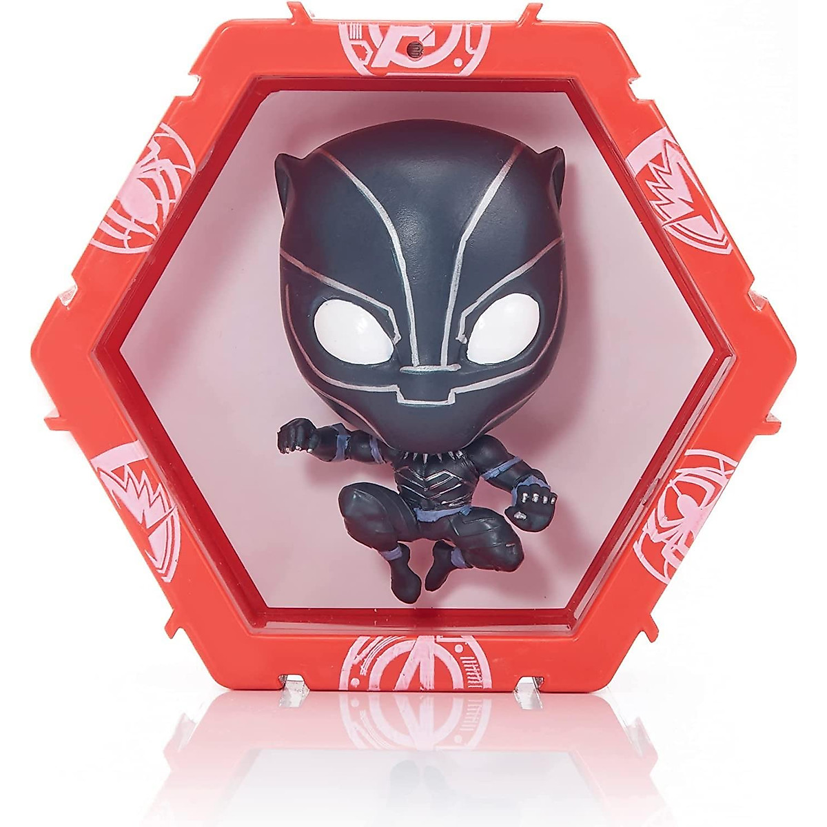 WOW! PODS Avengers Collection - Wakanda Forever Black Panther | Superhero Light-Up Bobble-Head Figure | Official Marvel Collectable Toys & Gifts,4 inches